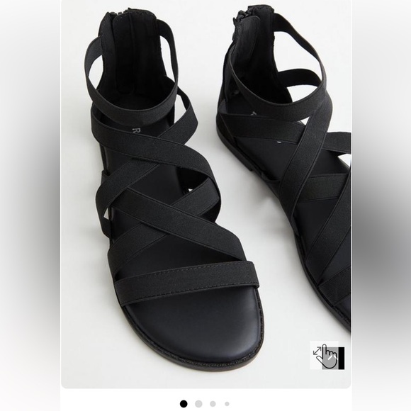 torrid | Shoes | Torrid Strappy Gladiator Black Sandals 2ww | Poshmark